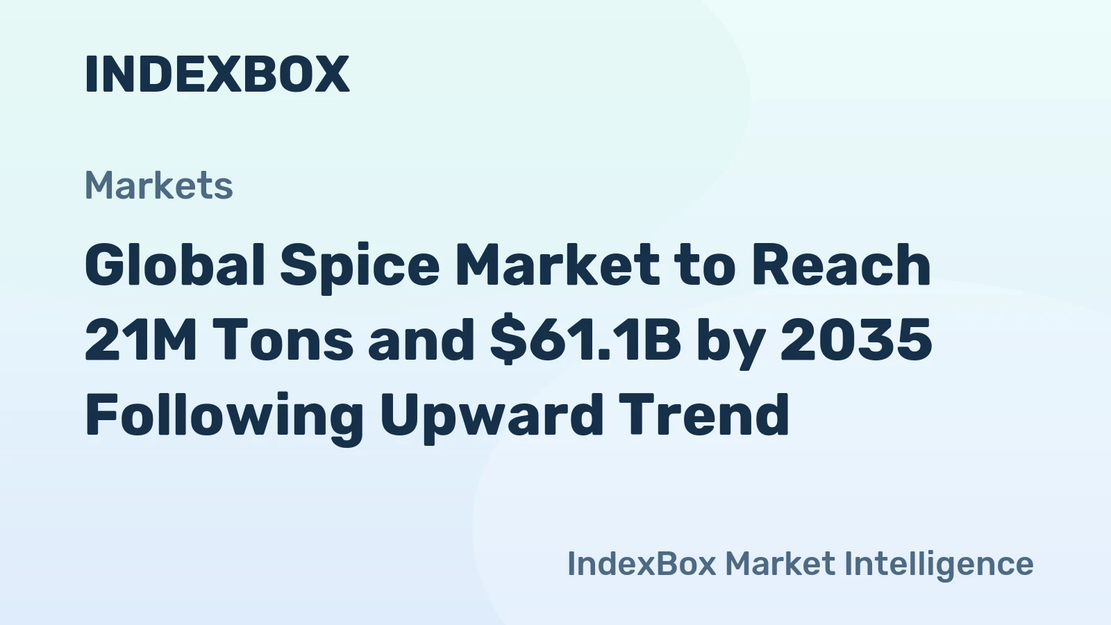 Global Spice Market to Reach 21M Tons and $61.1B by 2035 Following Upward Trend