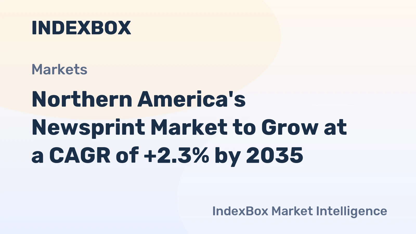 Northern America's Newsprint Market to Grow at a CAGR of +2.3% by 2035