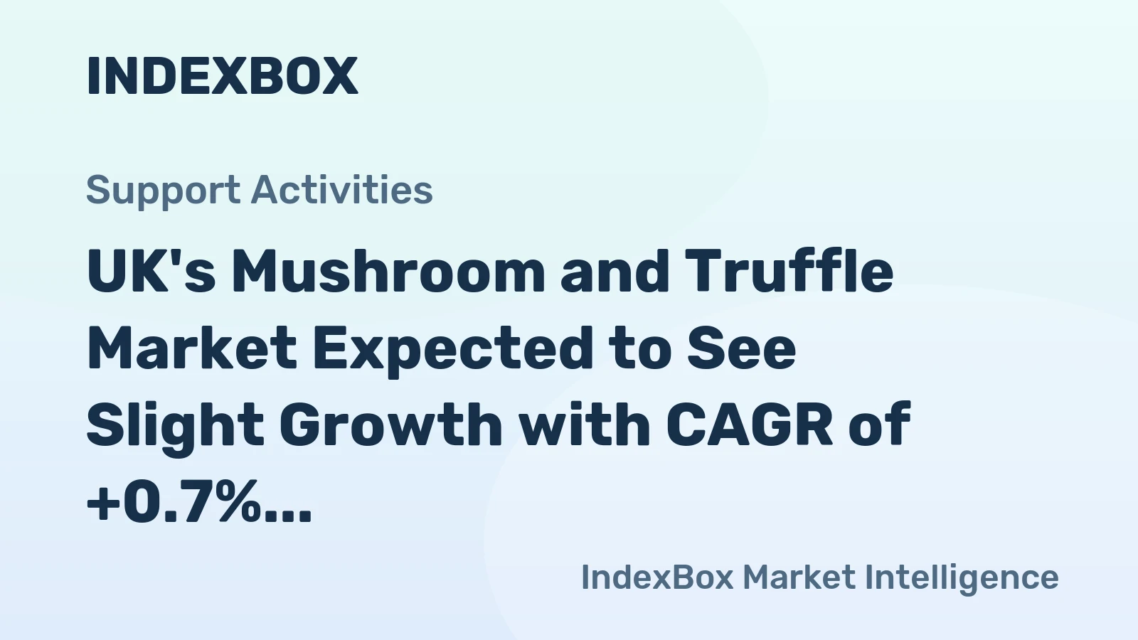 UK's Mushroom and Truffle Market Expected to See Slight Growth with CAGR of +0.7% from 2024 to 2035