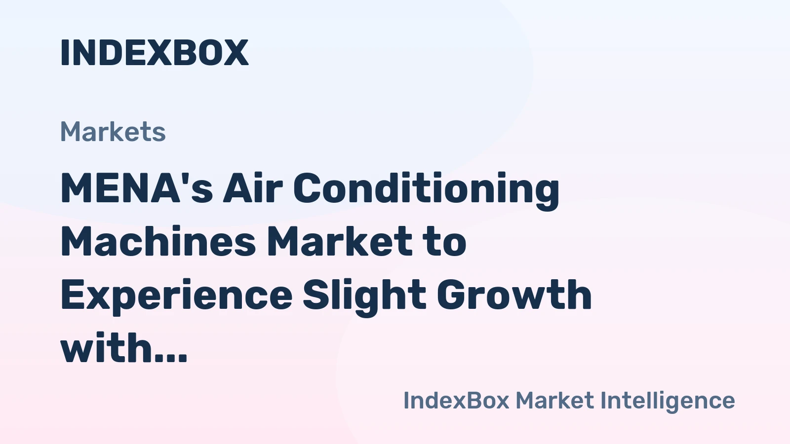 MENA's Air Conditioning Machines Market to Experience Slight Growth with +0.3% CAGR through 2035