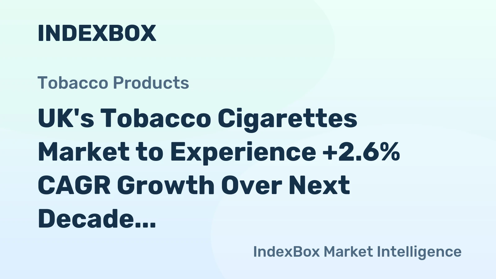 UK's Tobacco Cigarettes Market to Experience +2.6% CAGR Growth Over Next Decade