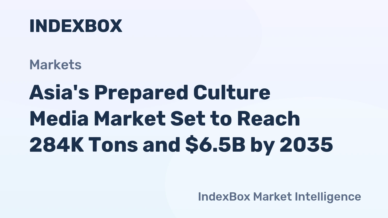 Asia's Prepared Culture Media Market Set to Reach 284K Tons and $6.5B by 2035