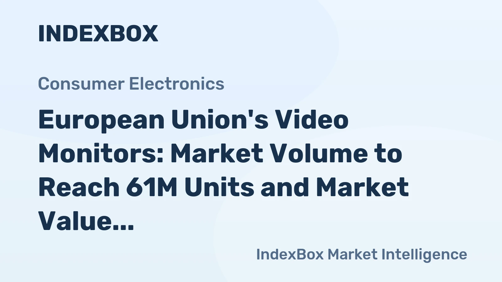 European Union's Video Monitors: Market Volume to Reach 61M Units and Market Value to Hit $17.6B by 2035