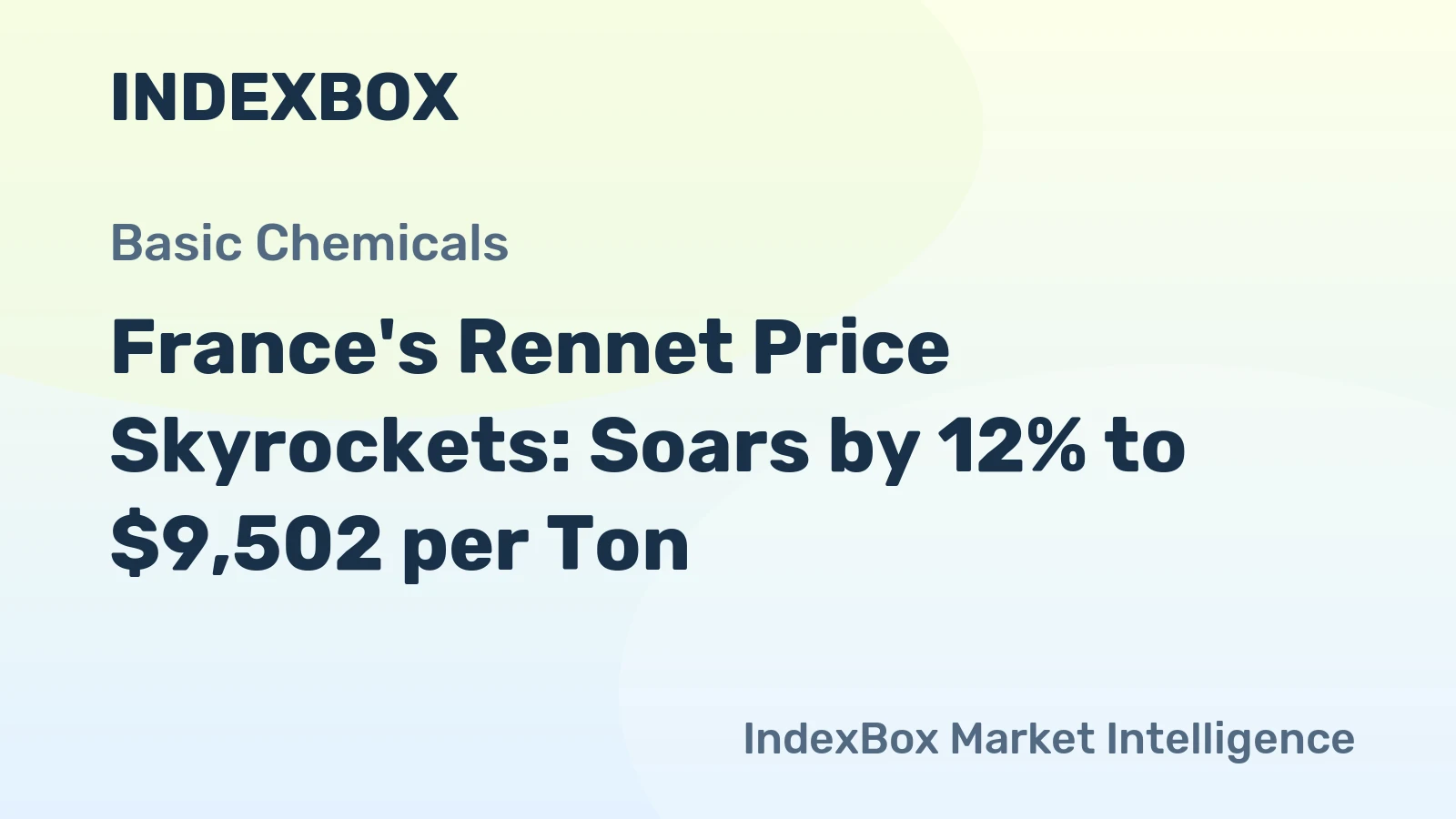 France's Rennet Price Skyrockets: Soars by 12% to $9,502 per Ton