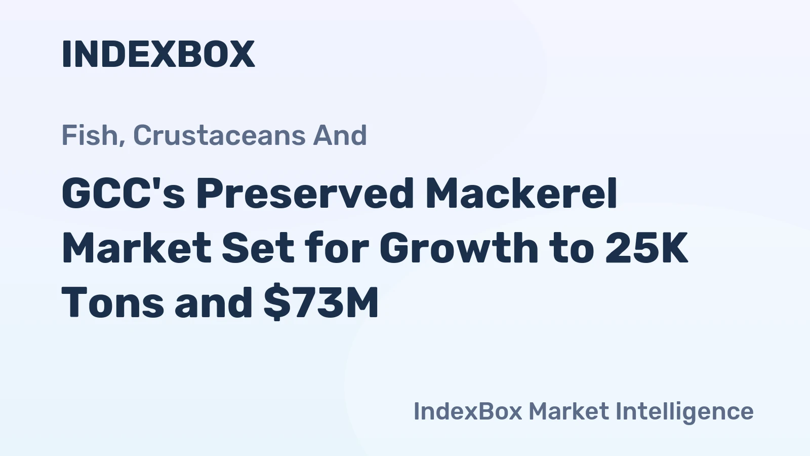 GCC's Preserved Mackerel Market Set for Growth to 25K Tons and $73M