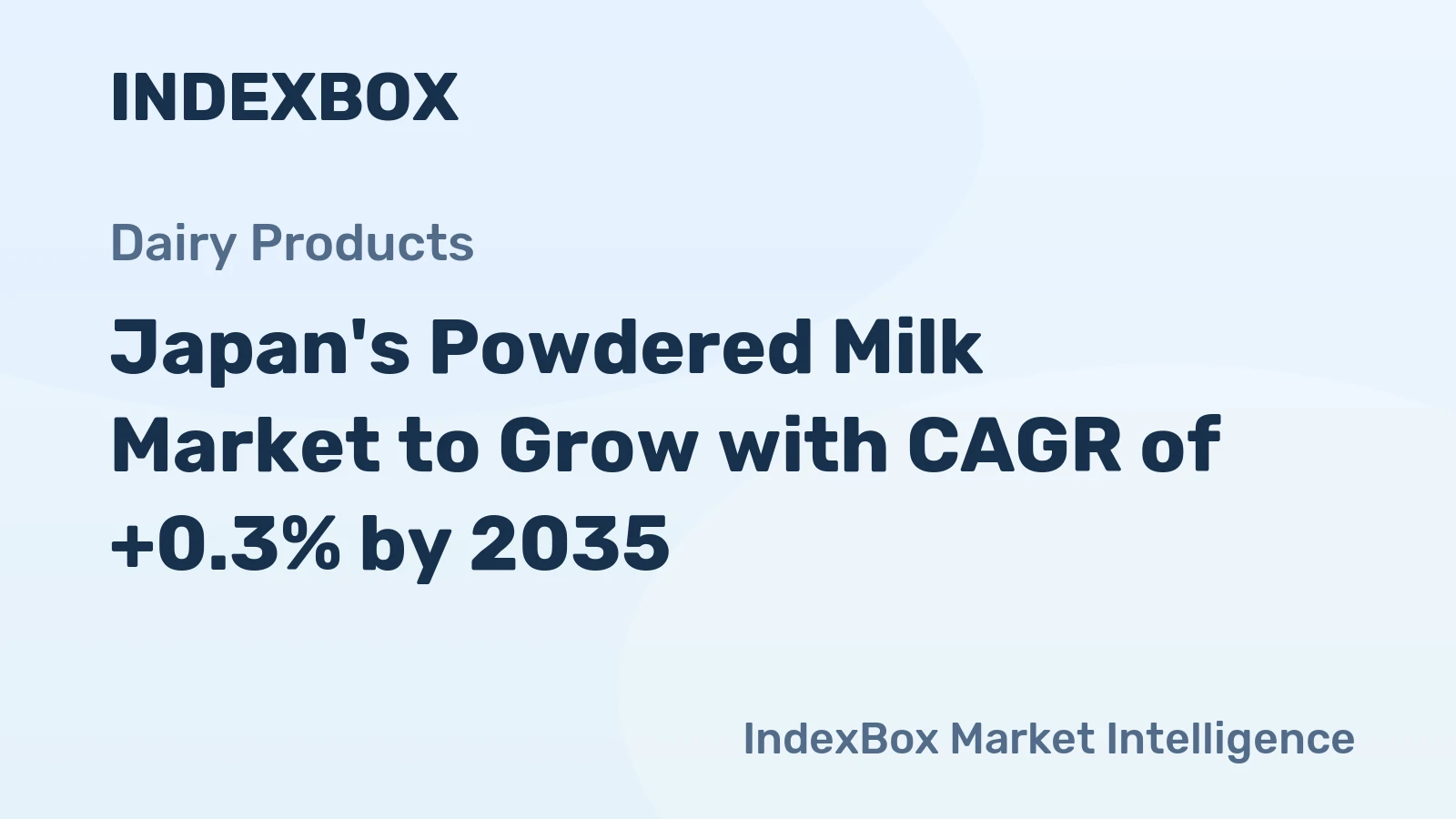 Japan's Powdered Milk Market to Grow with CAGR of +0.3% by 2035