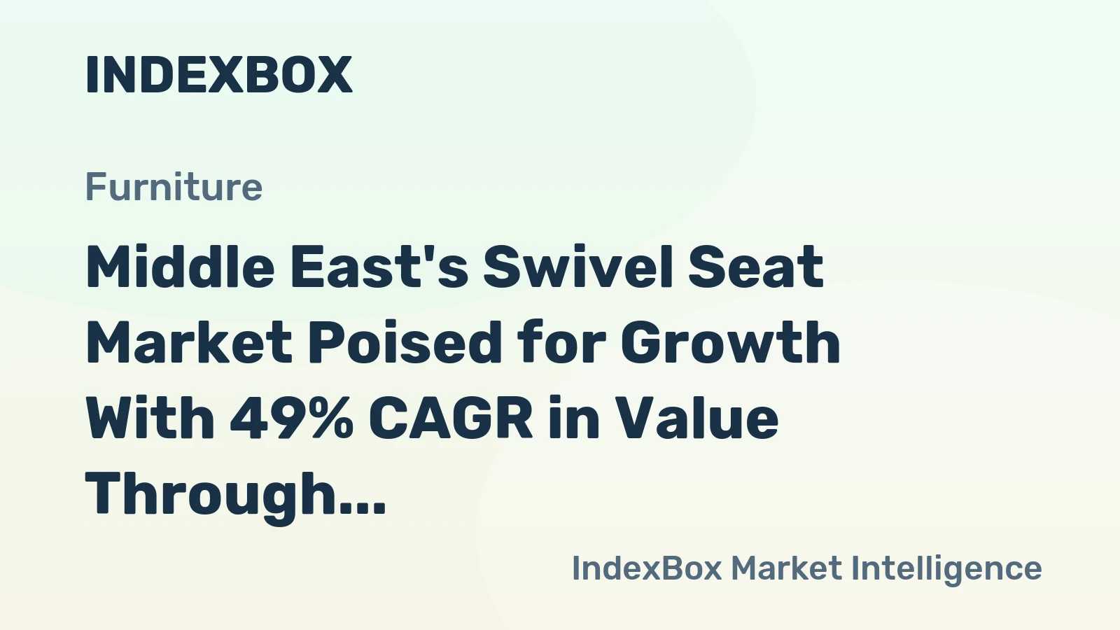 Middle East's Swivel Seat Market Poised for Growth With 49% CAGR in Value Through 2035