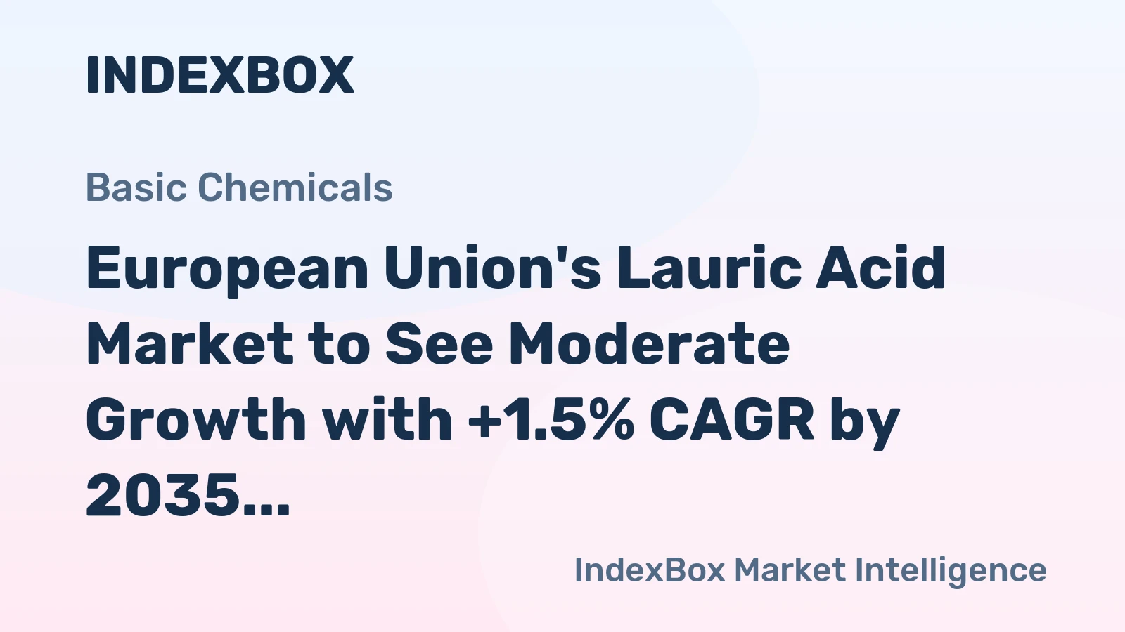European Union's Lauric Acid Market to See Moderate Growth with +1.5% CAGR by 2035