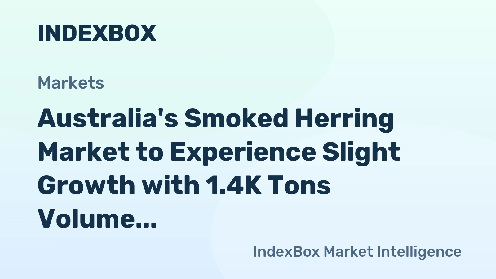 Australia's Smoked Herring Market to Experience Slight Growth with 1.4K Tons Volume and $8.7M Value by 2035