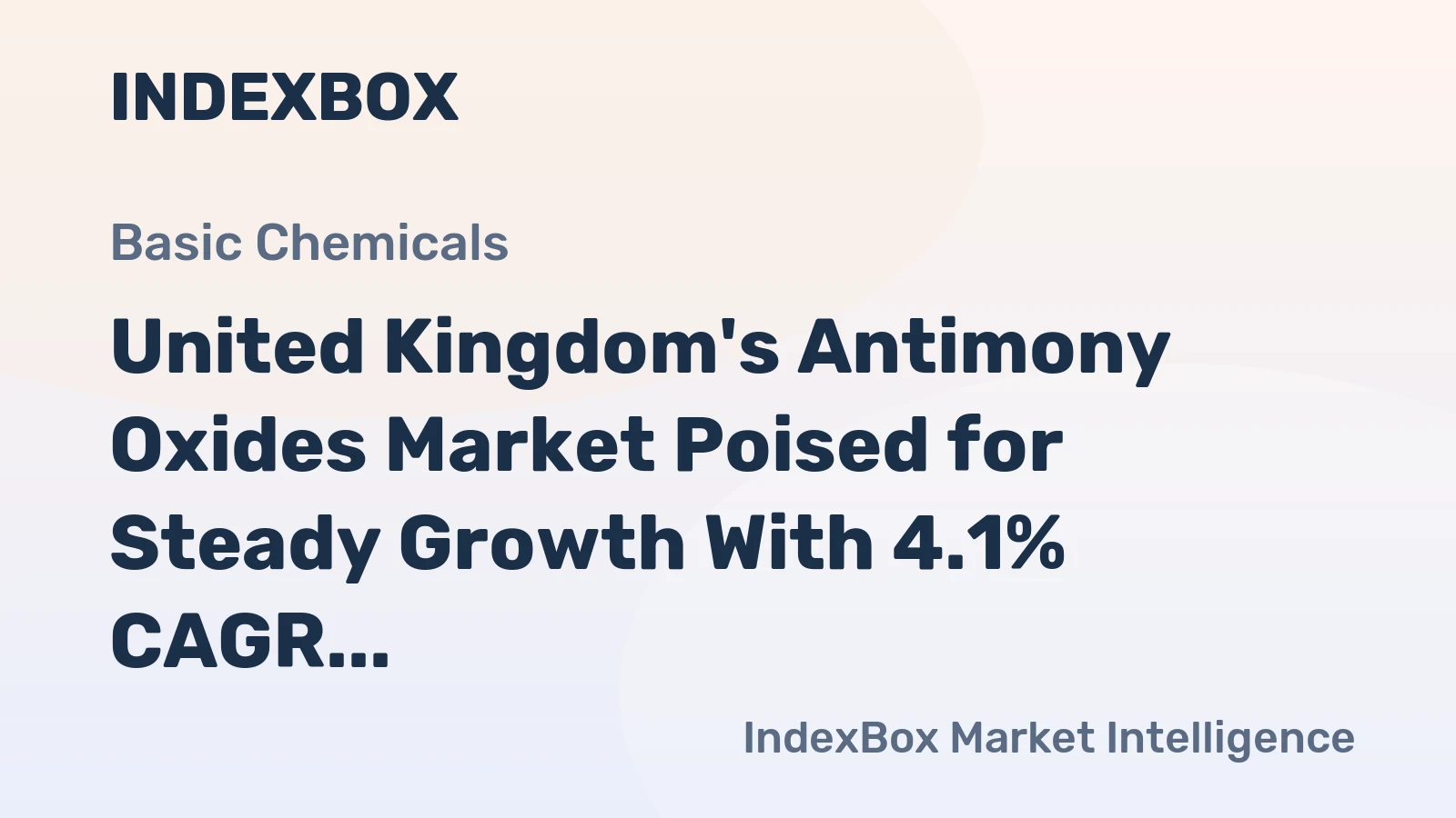 United Kingdom's Antimony Oxides Market Poised for Steady Growth With 4.1% CAGR Forecast