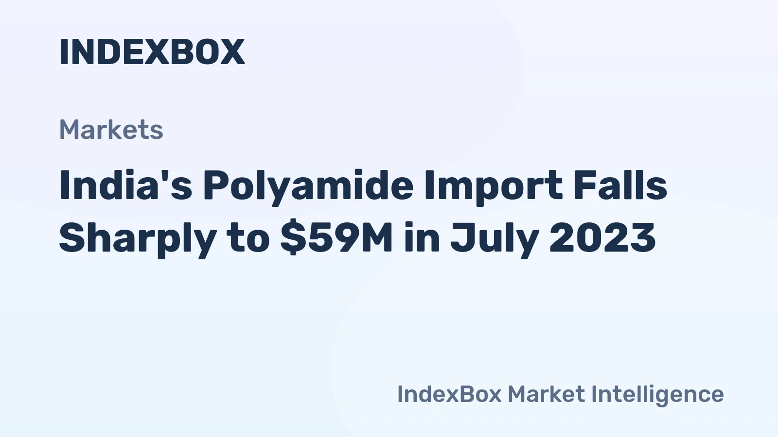 India's Polyamide Import Falls Sharply to $59M in July 2023
