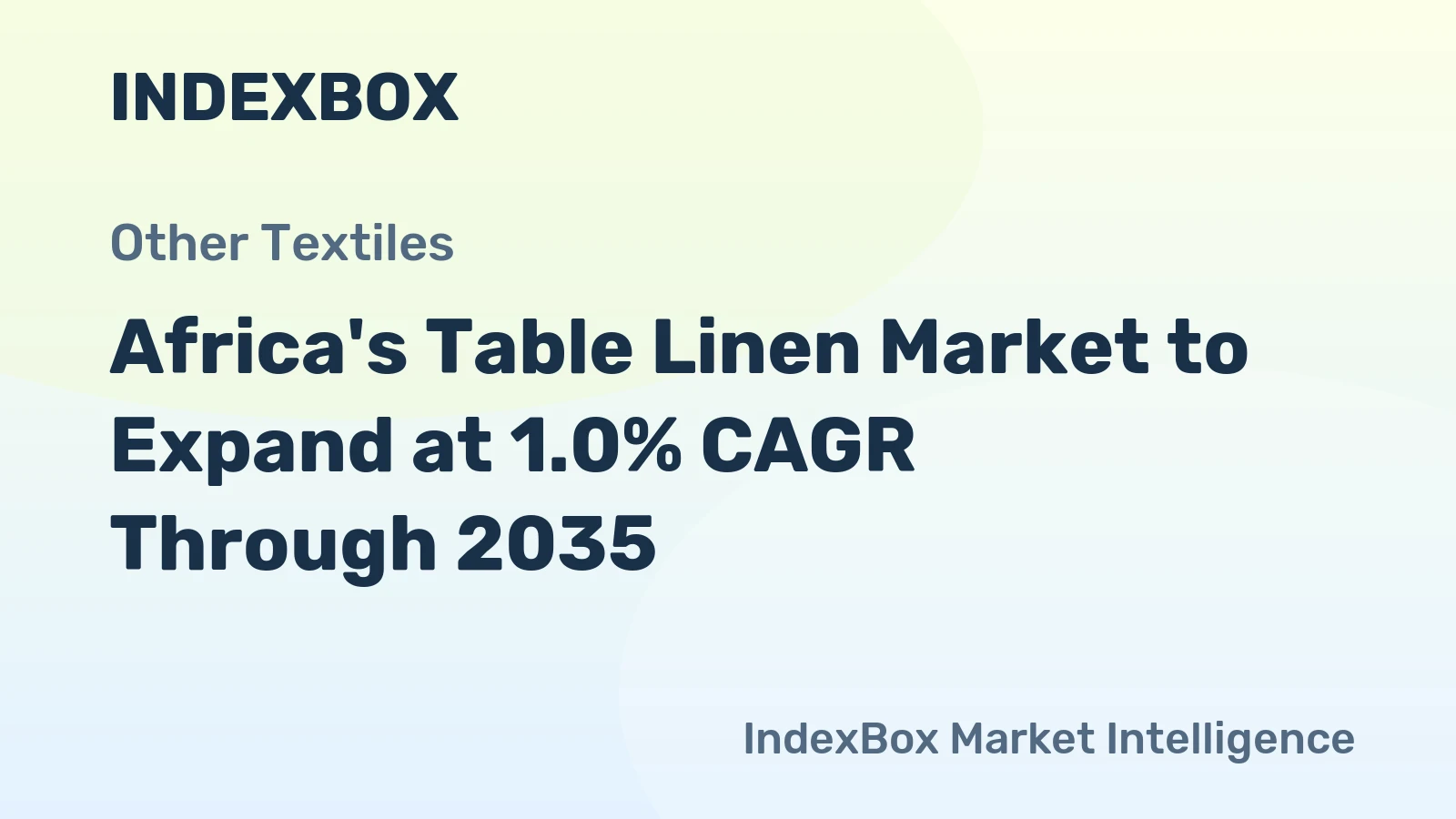 Africa's Table Linen Market to Expand at 1.0% CAGR Through 2035