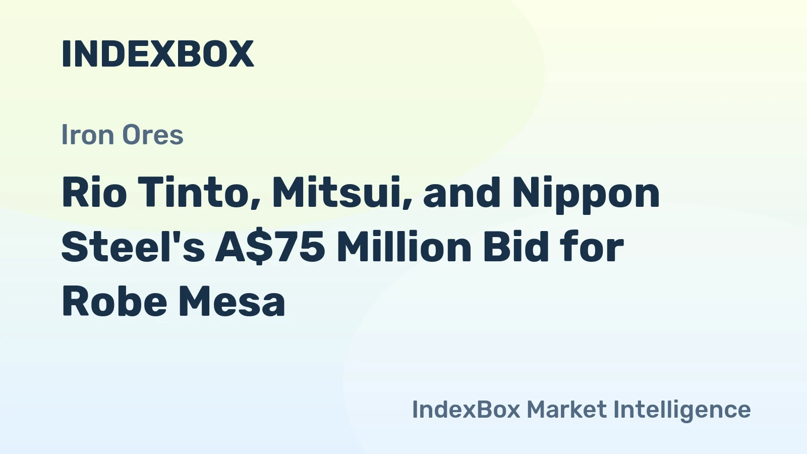 Rio Tinto, Mitsui, and Nippon Steel's A$75 Million Bid for Robe Mesa