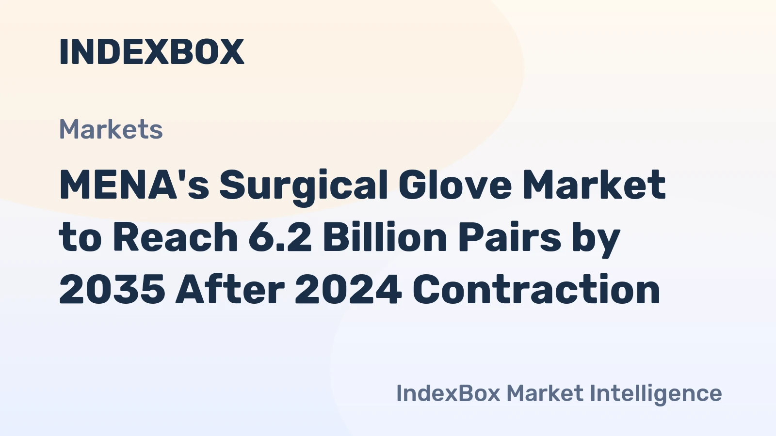 MENA's Surgical Glove Market to Reach 6.2 Billion Pairs by 2035 After 2024 Contraction