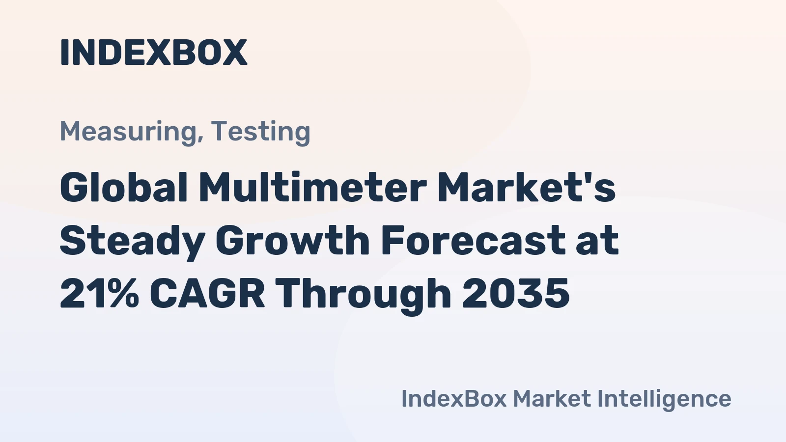 Global Multimeter Market's Steady Growth Forecast at 21% CAGR Through 2035