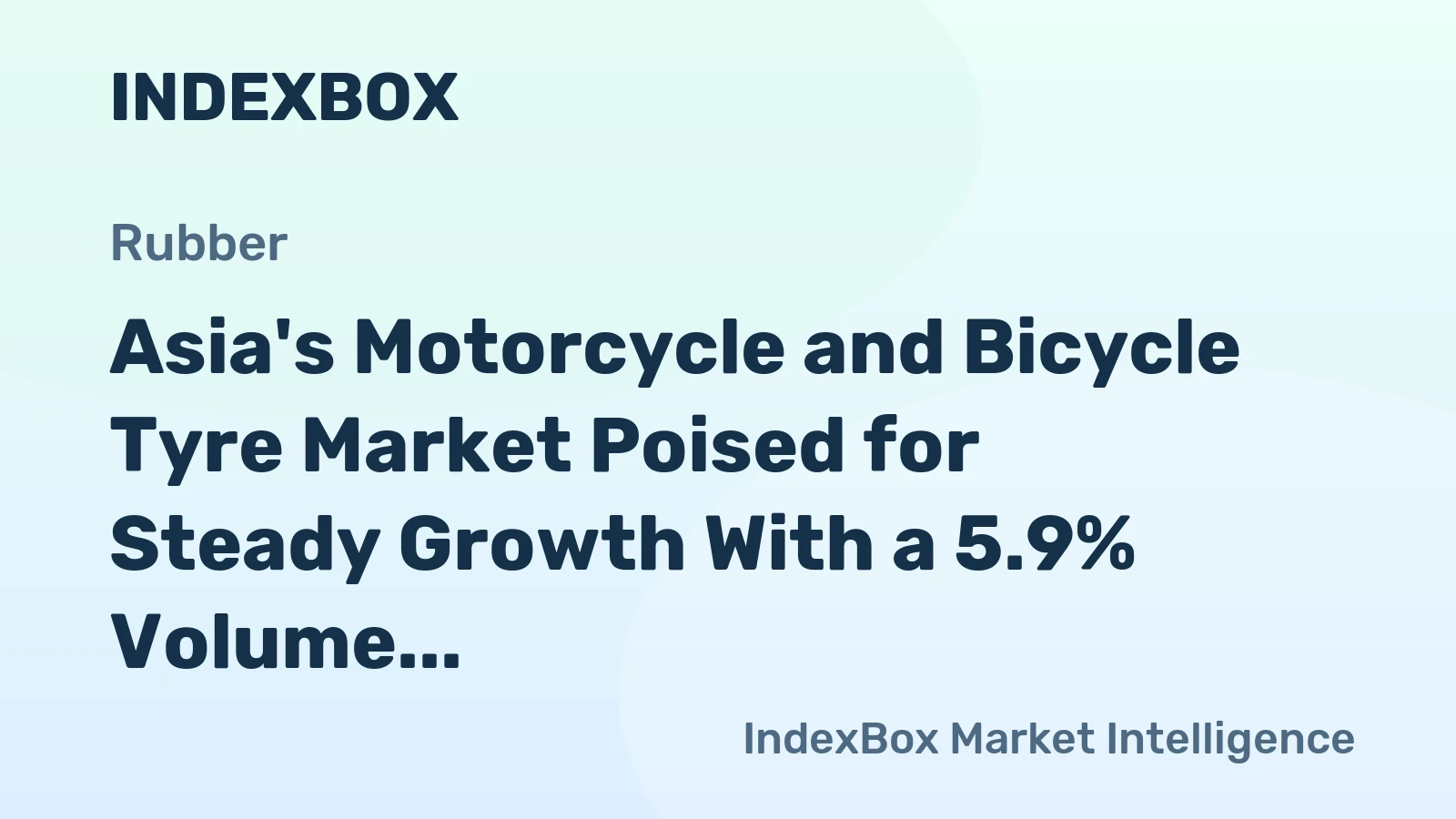 Asia's Motorcycle and Bicycle Tyre Market Poised for Steady Growth With a 5.9% Volume CAGR Through 2035