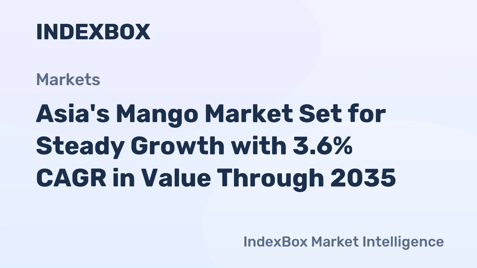 Asia's Mango Market Set for Steady Growth with 3.6% CAGR in Value Through 2035