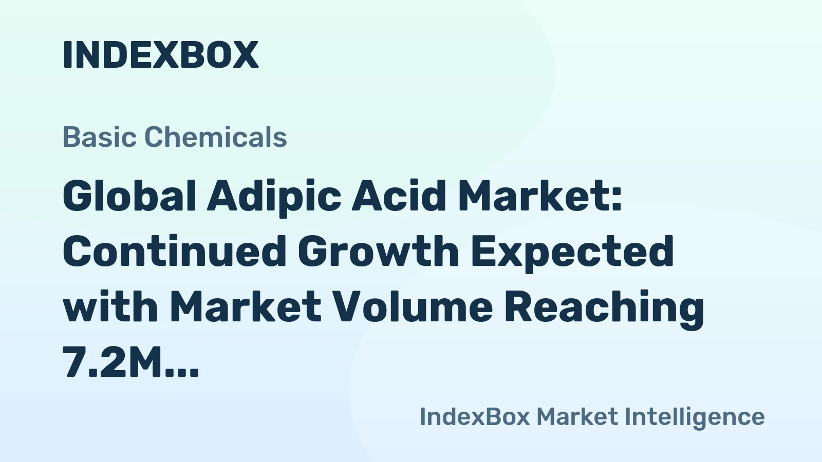 Global Adipic Acid Market: Continued Growth Expected with Market Volume Reaching 7.2M Tons and Value Reaching $16.7B by 2035