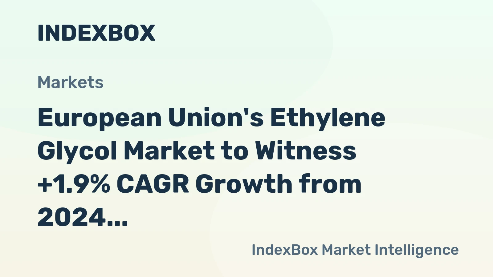 European Union's Ethylene Glycol Market to Witness +1.9% CAGR Growth from 2024 to 2035