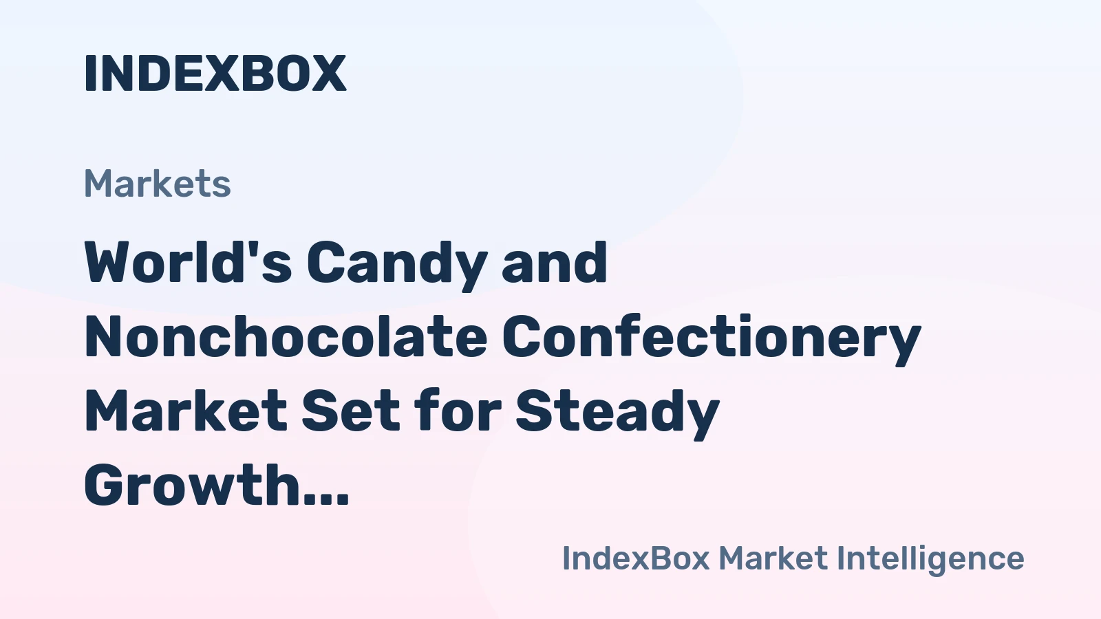 World's Candy and Nonchocolate Confectionery Market Set for Steady Growth with 1% CAGR Through 2035