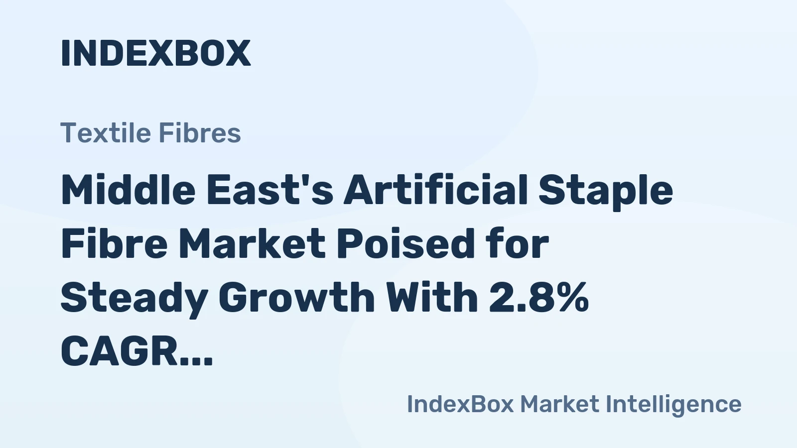 Middle East's Artificial Staple Fibre Market Poised for Steady Growth With 2.8% CAGR in Value Through 2035