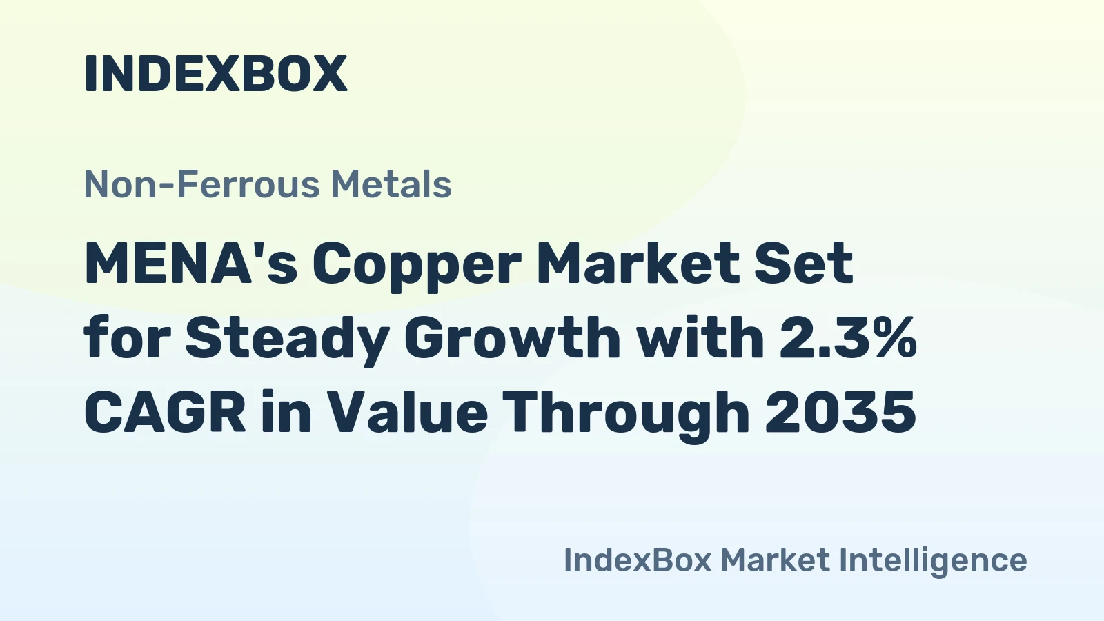 MENA's Copper Market Set for Steady Growth with 2.3% CAGR in Value Through 2035