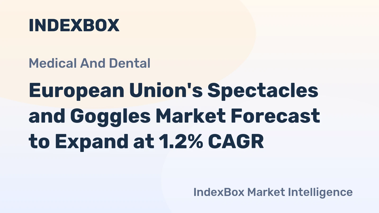 European Union's Spectacles and Goggles Market Forecast to Expand at 1.2% CAGR