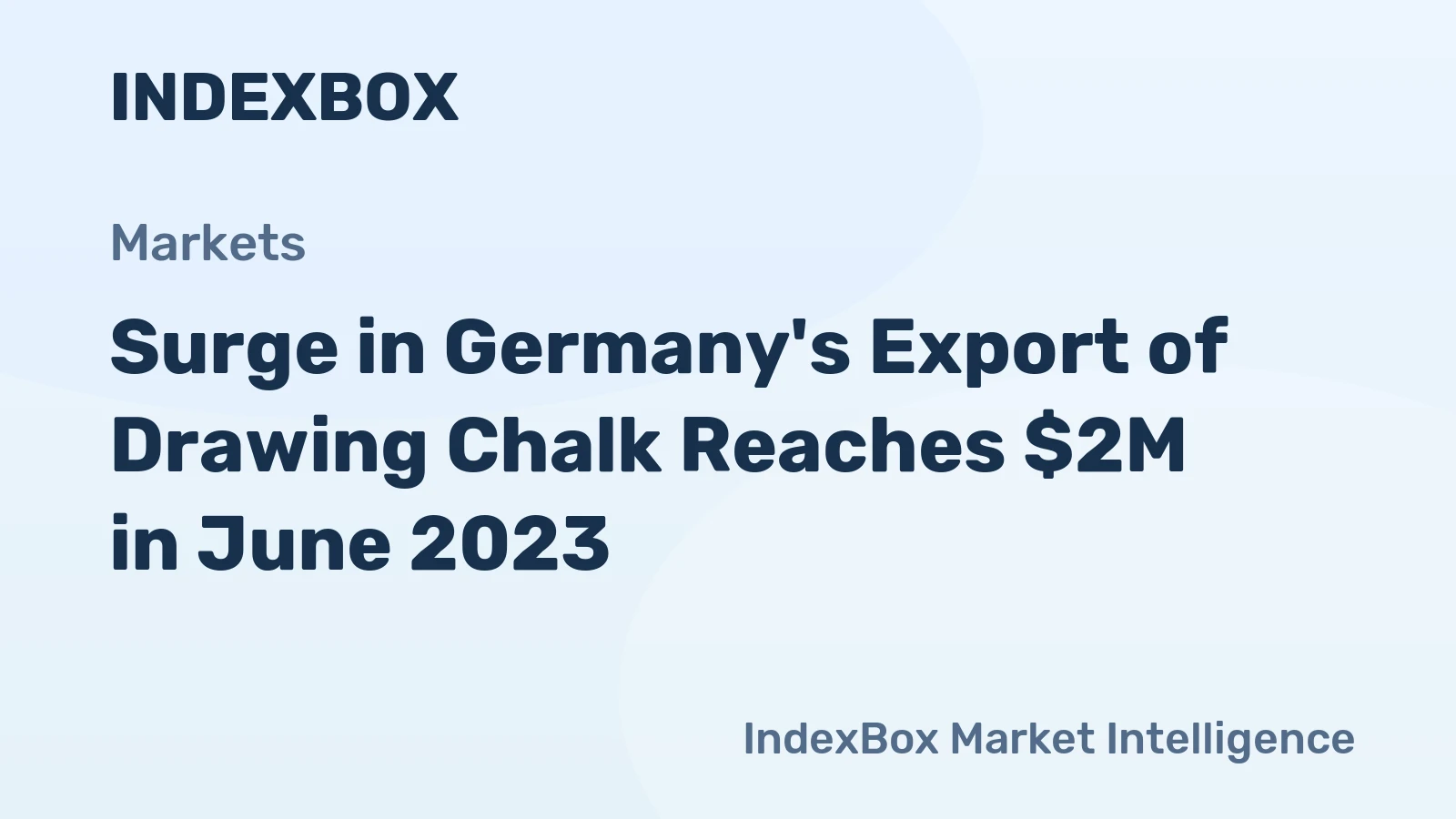 Surge in Germany's Export of Drawing Chalk Reaches $2M in June 2023