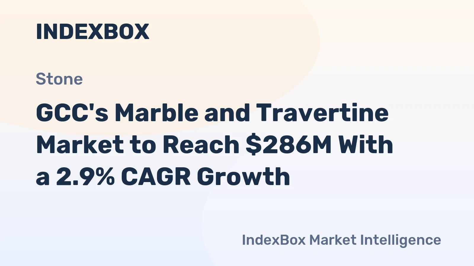 GCC's Marble and Travertine Market to Reach $286M With a 2.9% CAGR Growth