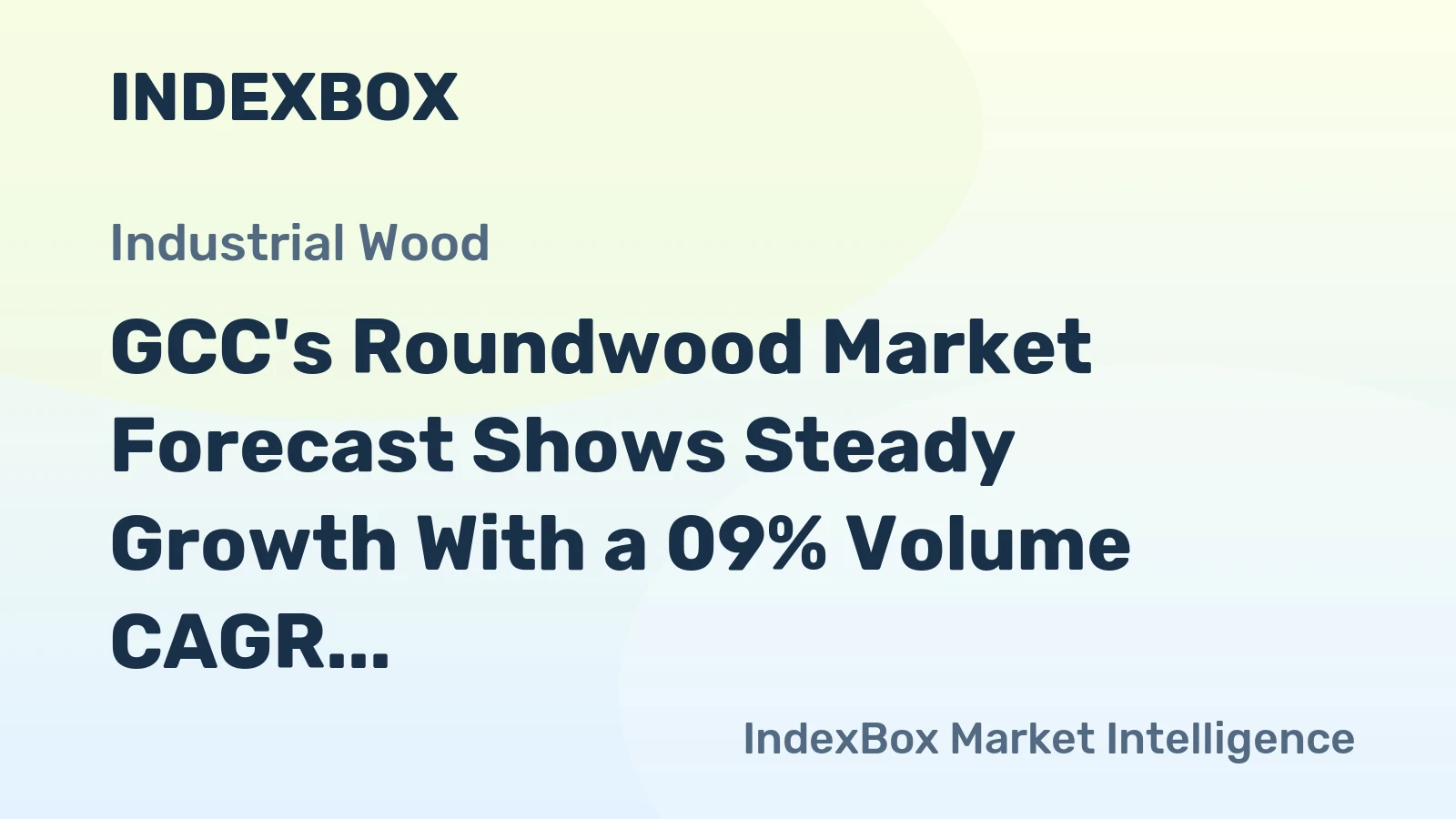 GCC's Roundwood Market Forecast Shows Steady Growth With a 09% Volume CAGR Through 2035