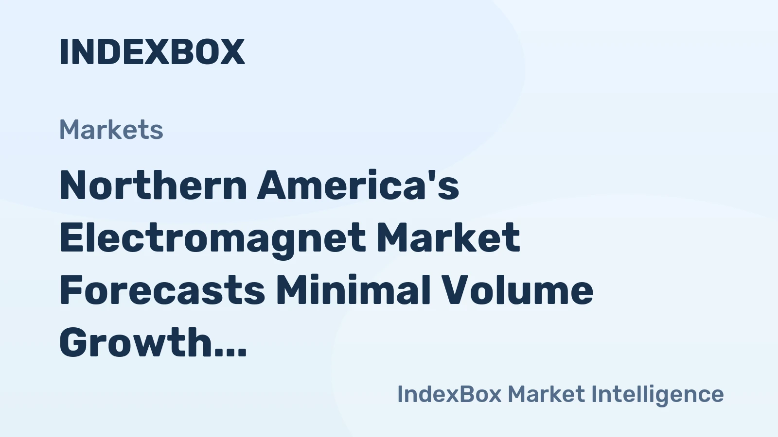 Northern America's Electromagnet Market Forecasts Minimal Volume Growth at 0.1% CAGR Through 2035