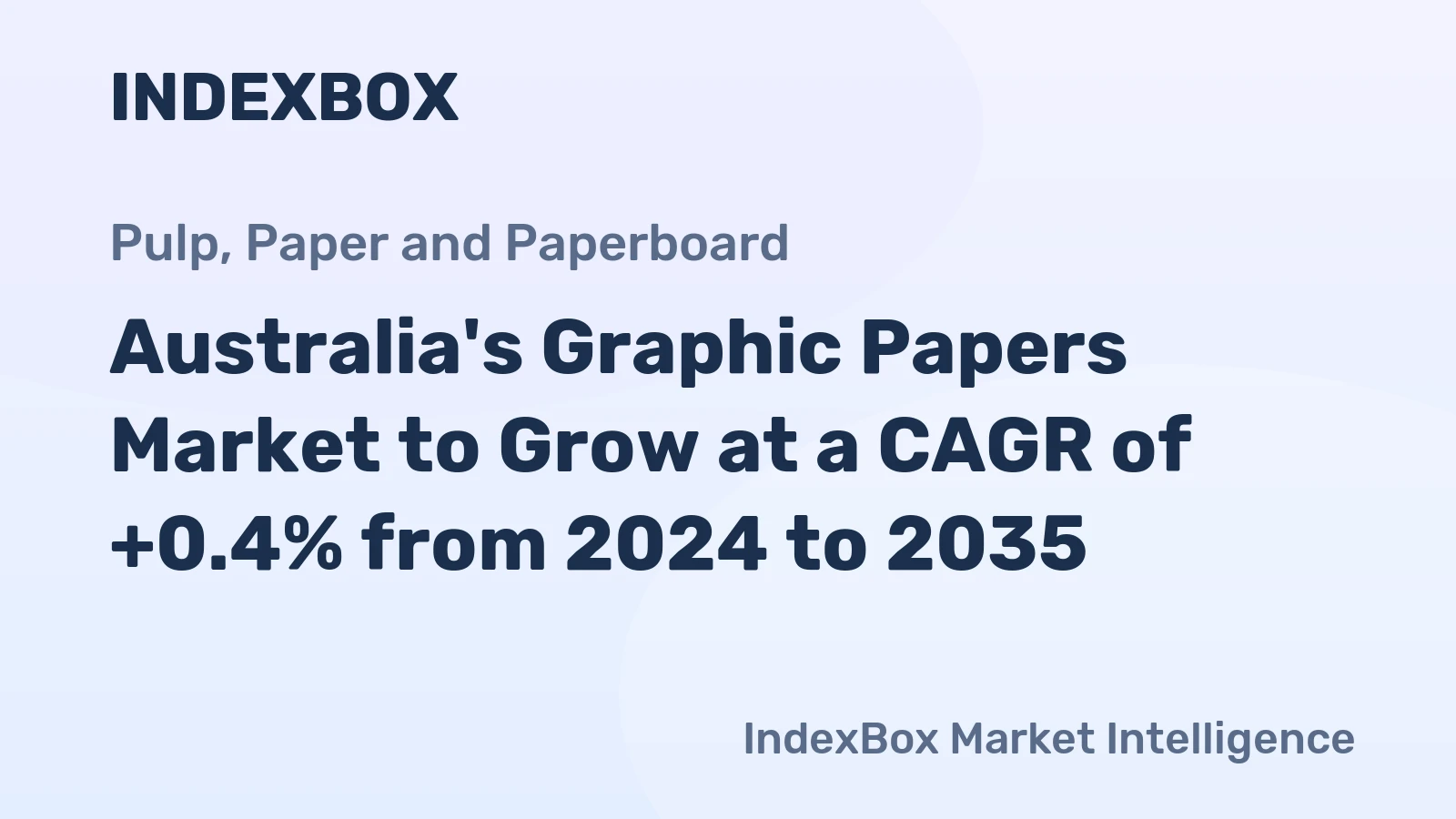 Australia's Graphic Papers Market to Grow at a CAGR of +0.4% from 2024 to 2035