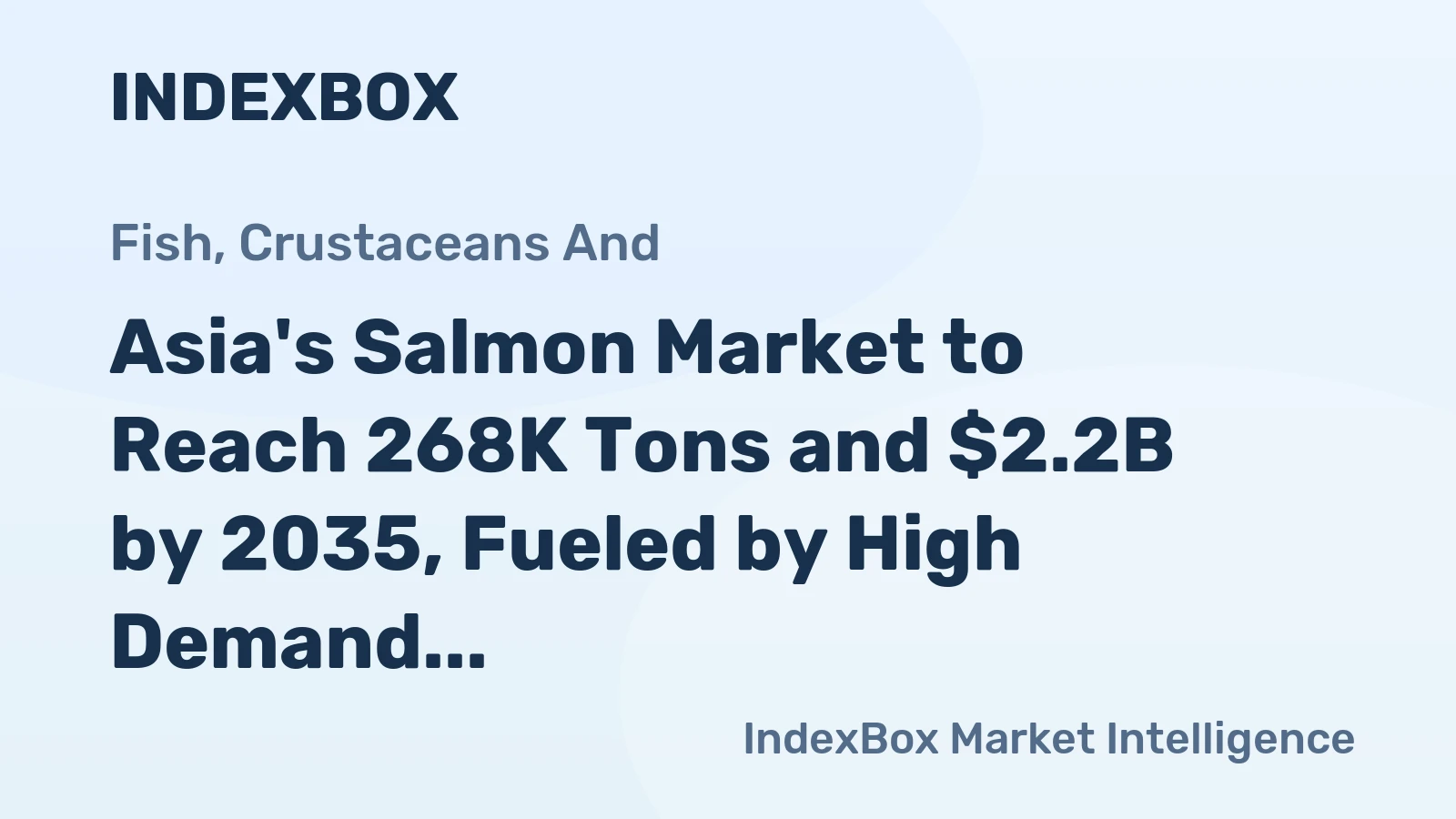 Asia's Salmon Market to Reach 268K Tons and $2.2B by 2035, Fueled by High Demand in Asia's