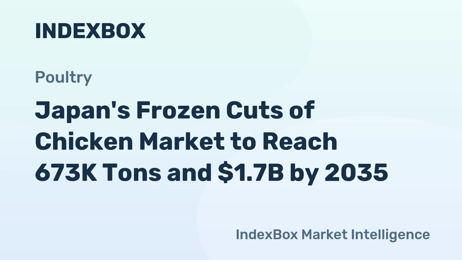 Japan's Frozen Cuts of Chicken Market to Reach 673K Tons and $1.7B by 2035