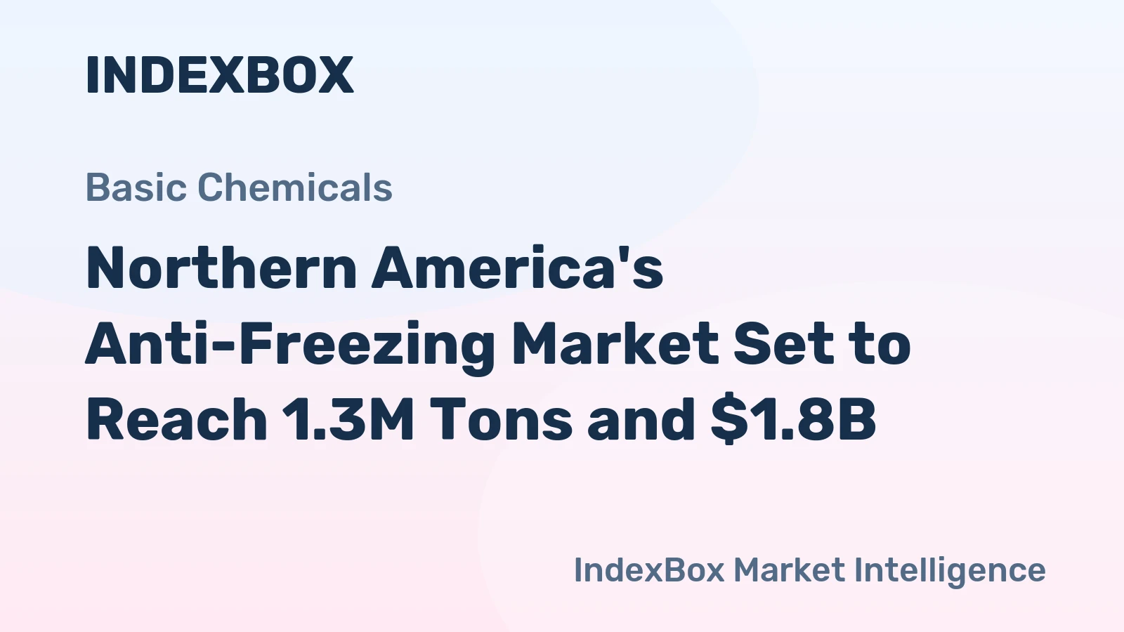 Northern America's Anti-Freezing Market Set to Reach 1.3M Tons and $1.8B