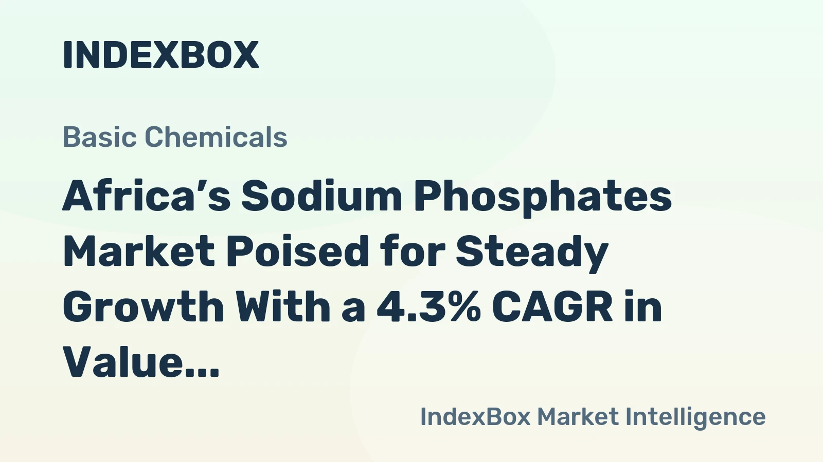 Africa’s Sodium Phosphates Market Poised for Steady Growth With a 4.3% CAGR in Value Through 2035