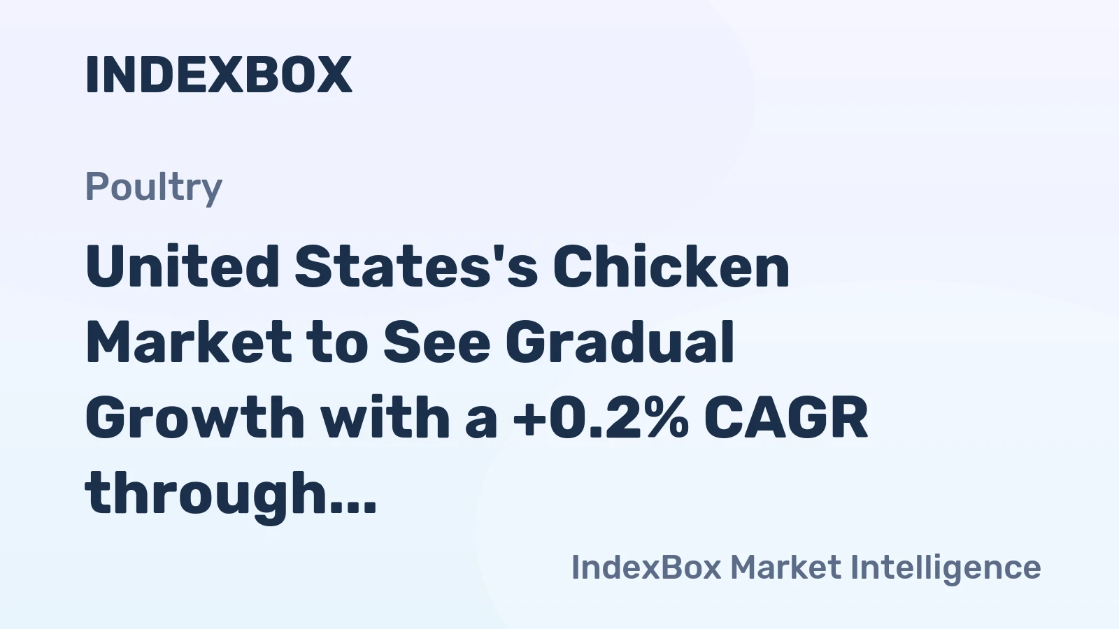 United States's Chicken Market to See Gradual Growth with a +0.2% CAGR through 2035