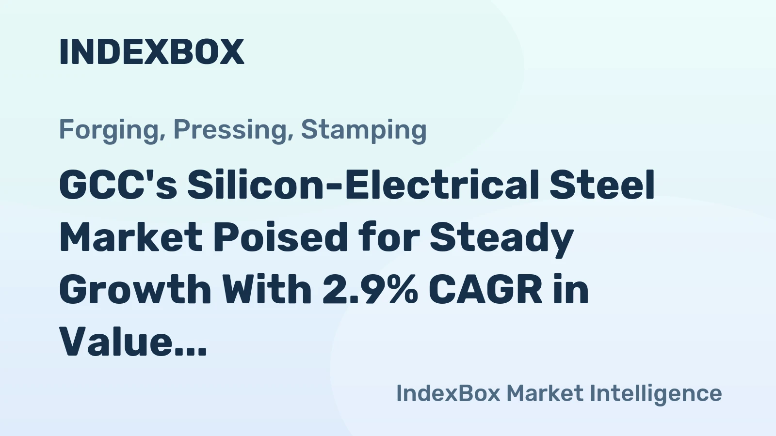 GCC's Silicon-Electrical Steel Market Poised for Steady Growth With 2.9% CAGR in Value Through 2035
