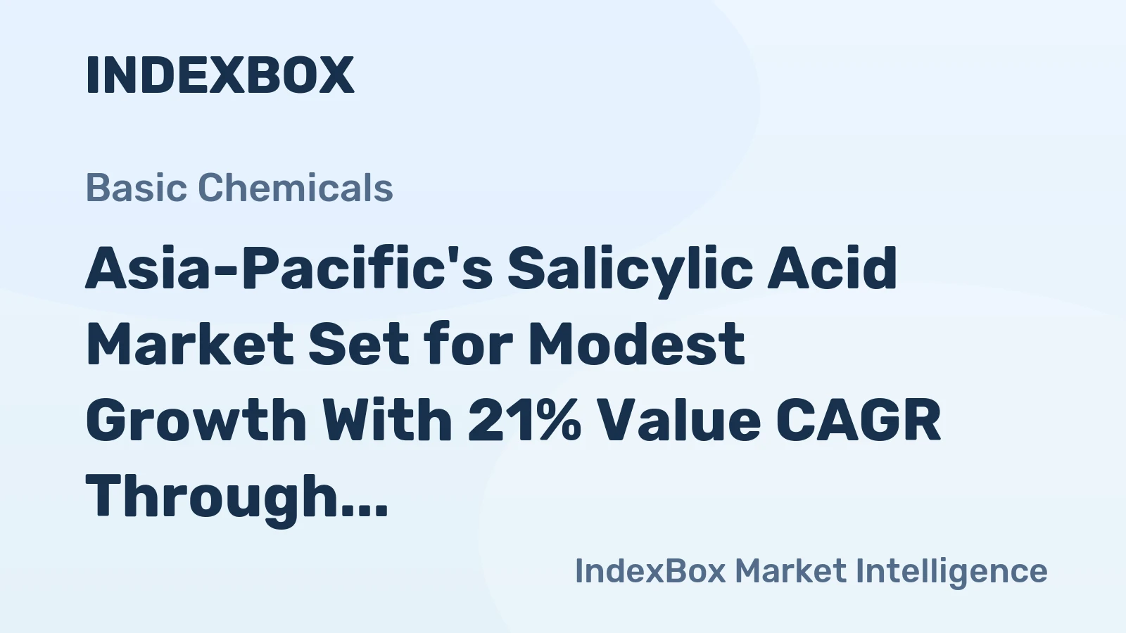 Asia-Pacific's Salicylic Acid Market Set for Modest Growth With 21% Value CAGR Through 2035
