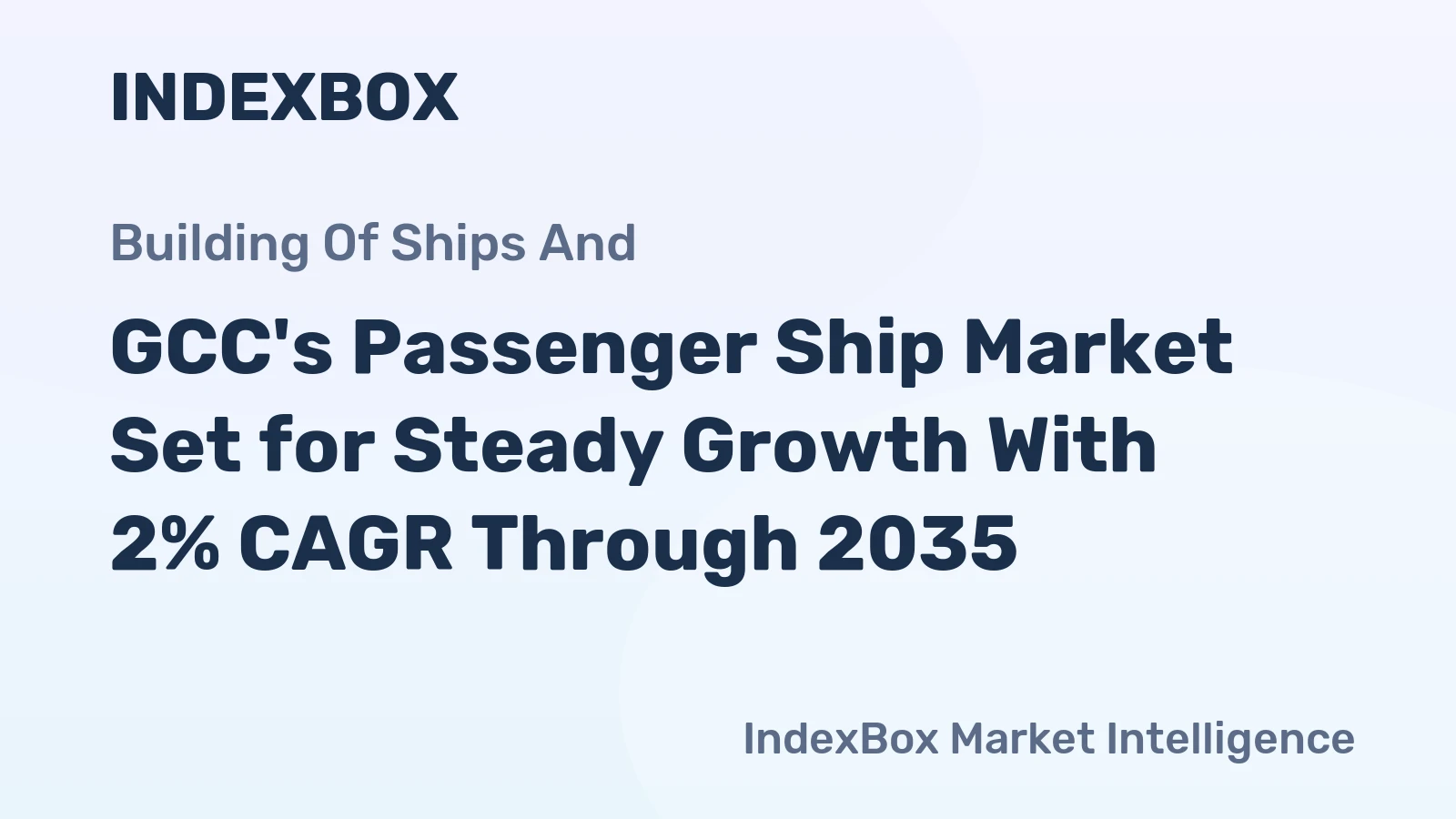 GCC's Passenger Ship Market Set for Steady Growth With 2% CAGR Through 2035