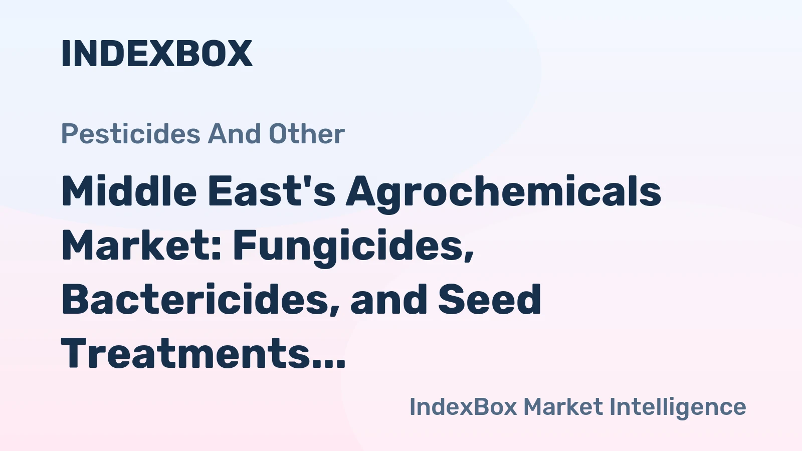 Middle East's Agrochemicals Market: Fungicides, Bactericides, and Seed Treatments to Drive 2% Volume Growth and $1.4B Value Increase by 2035