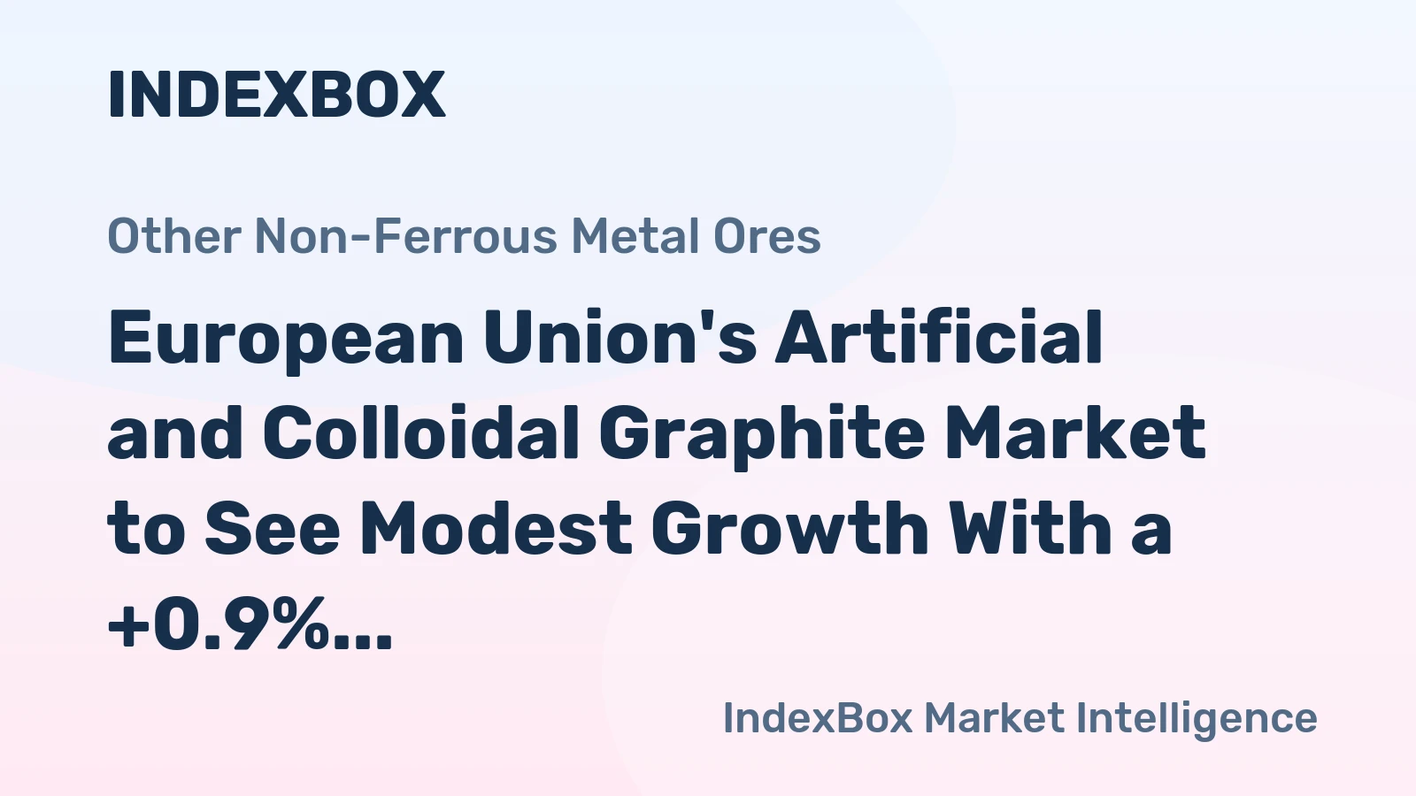 European Union's Artificial and Colloidal Graphite Market to See Modest Growth With a +0.9% Volume CAGR Through 2035