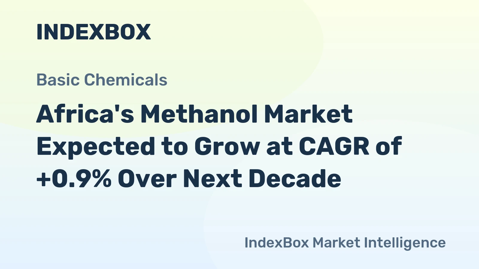 Africa's Methanol Market Expected to Grow at CAGR of +0.9% Over Next Decade