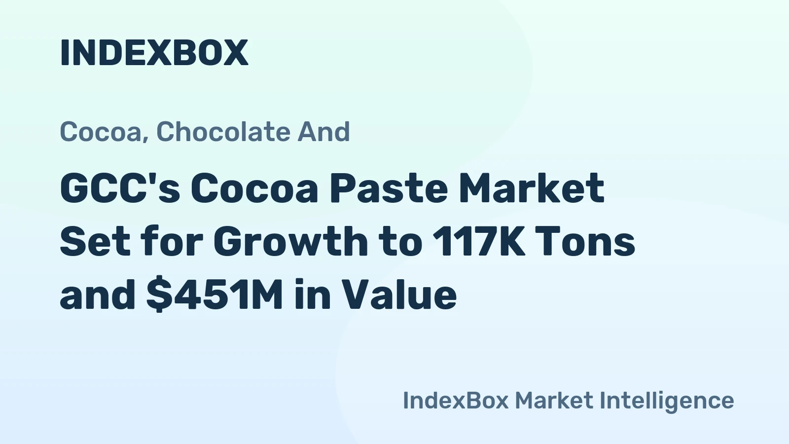 GCC's Cocoa Paste Market Set for Growth to 117K Tons and $451M in Value