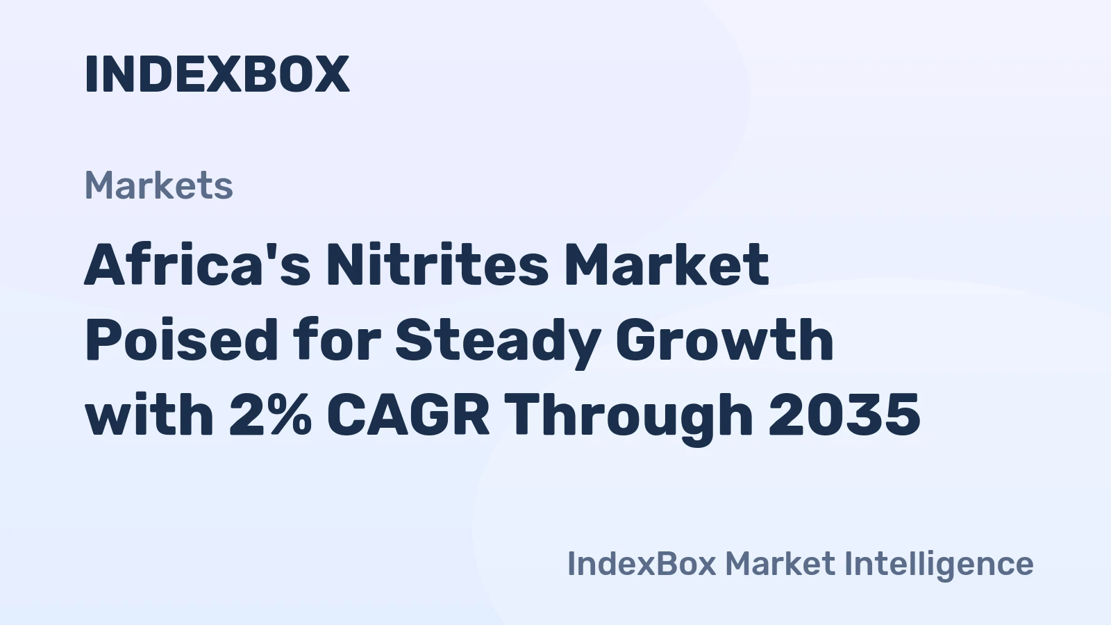 Africa's Nitrites Market Poised for Steady Growth with 2% CAGR Through 2035