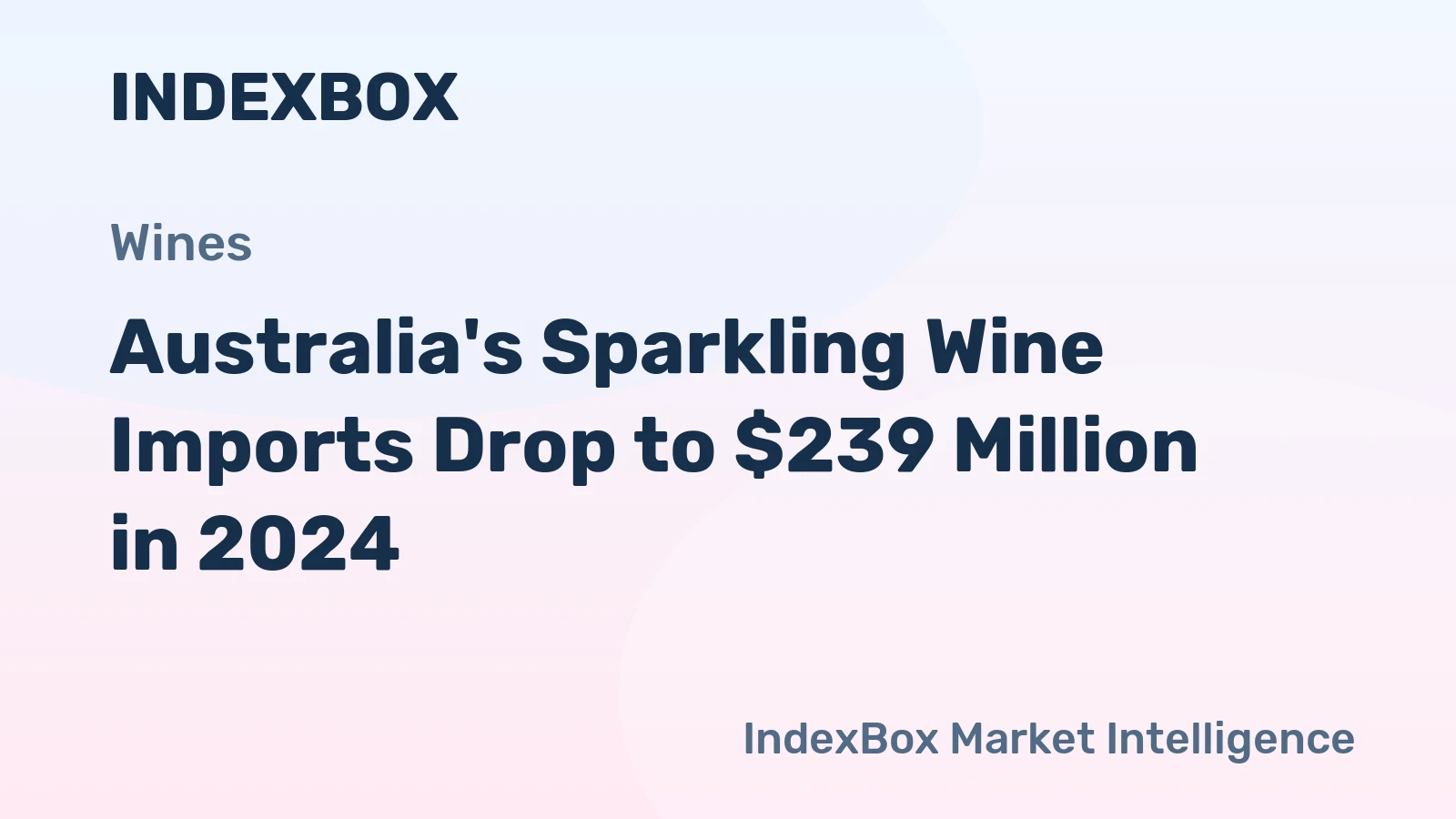 Australia's Sparkling Wine Imports Drop to $239 Million in 2024
