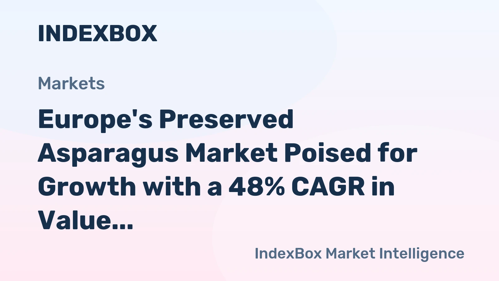 Europe's Preserved Asparagus Market Poised for Growth with a 48% CAGR in Value