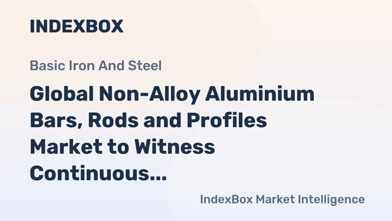 Global Non-Alloy Aluminium Bars, Rods and Profiles Market to Witness Continuous Growth with a CAGR of +0.7% from 2024 to 2035