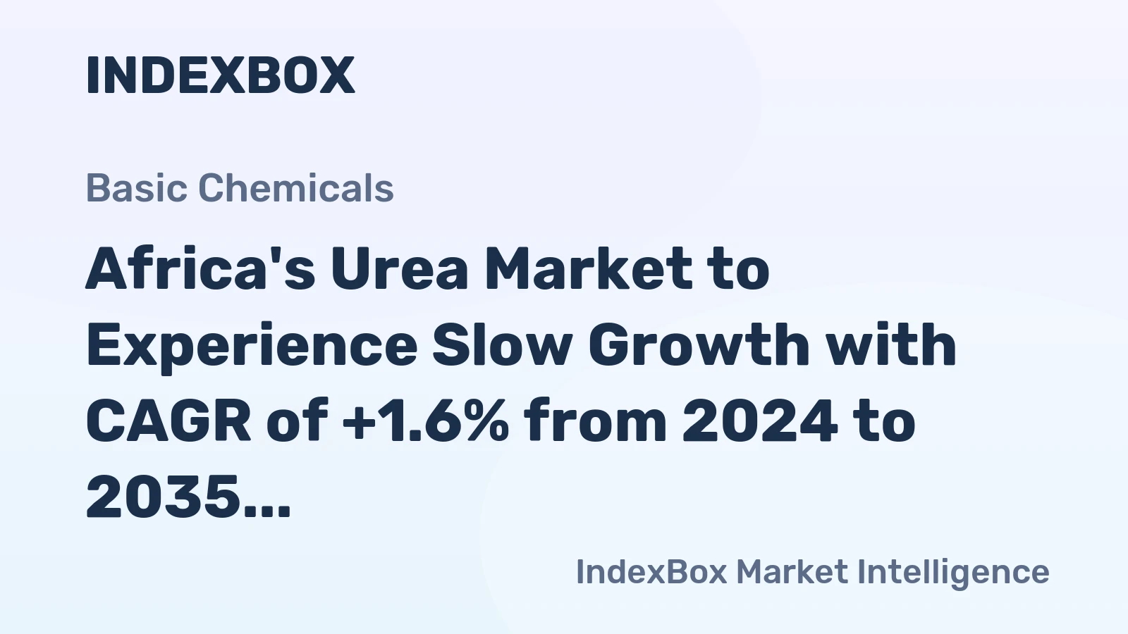 Africa's Urea Market to Experience Slow Growth with CAGR of +1.6% from 2024 to 2035