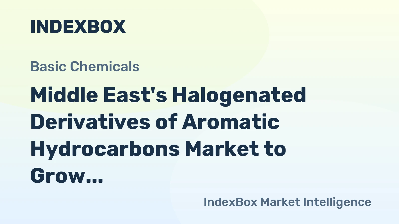 Middle East's Halogenated Derivatives of Aromatic Hydrocarbons Market to Grow at a CAGR of +2.3% through 2035